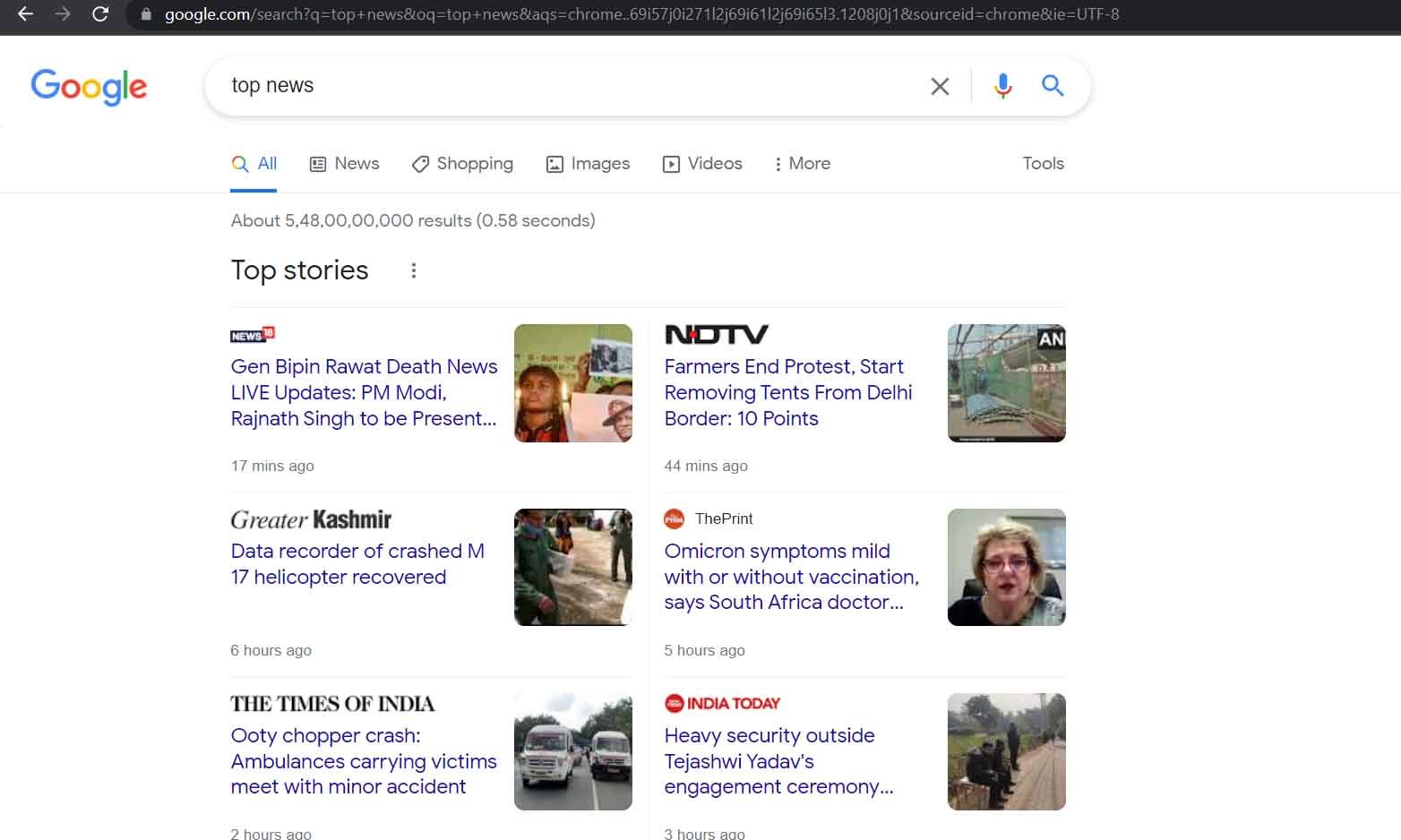 Google Search Updates for 'Top News Stories' with new Grid Design ...